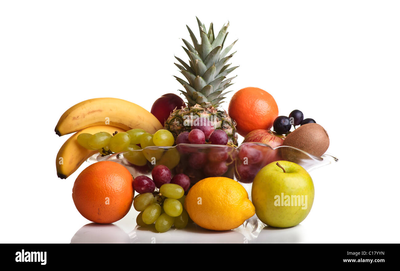 Composition of fresh fruits Stock Photo - Alamy