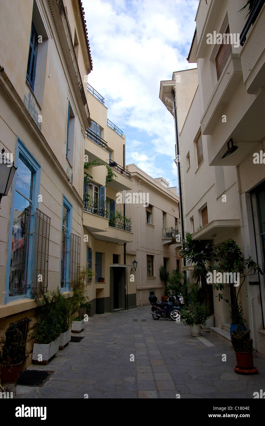 Streets buildings Athens Greece Stock Photo - Alamy