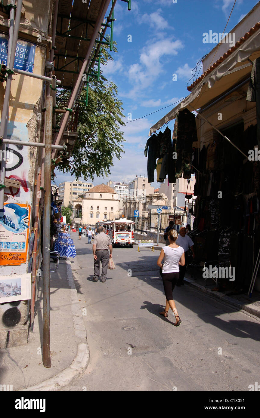 Streets buildings Athens Greece Stock Photo - Alamy