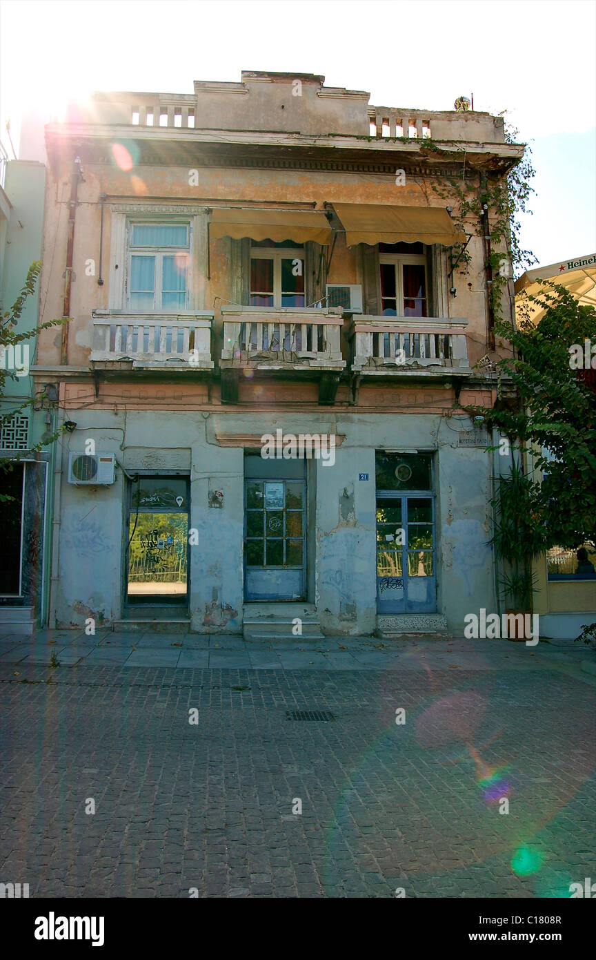 Streets buildings Athens Greece Stock Photo - Alamy