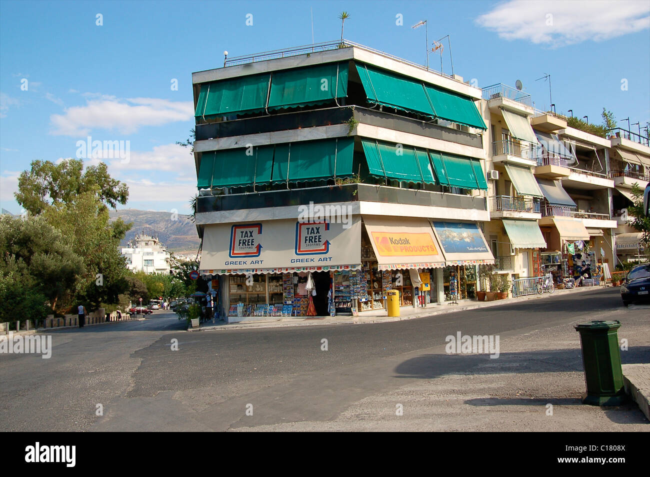 Streets buildings Athens Greece Stock Photo - Alamy
