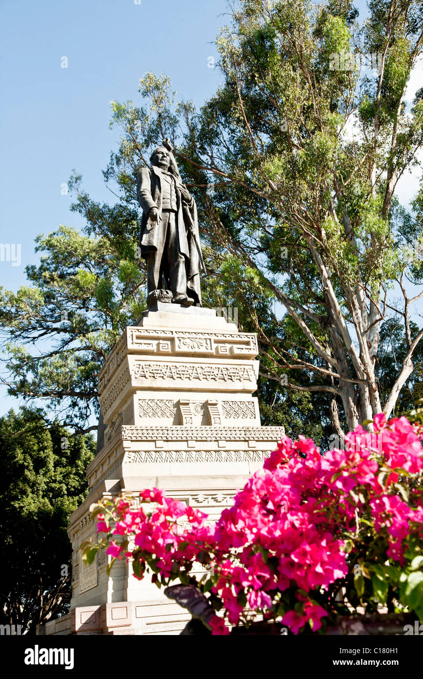 bronze statue of 19th century indigenous Mexican president Benito ...