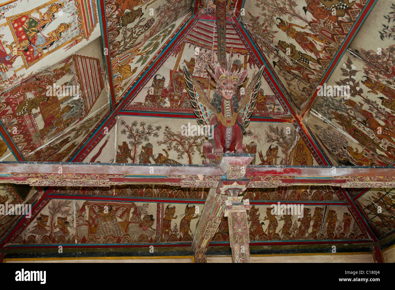 Paintings decorating the interior of the pavilions of the Hall of ...