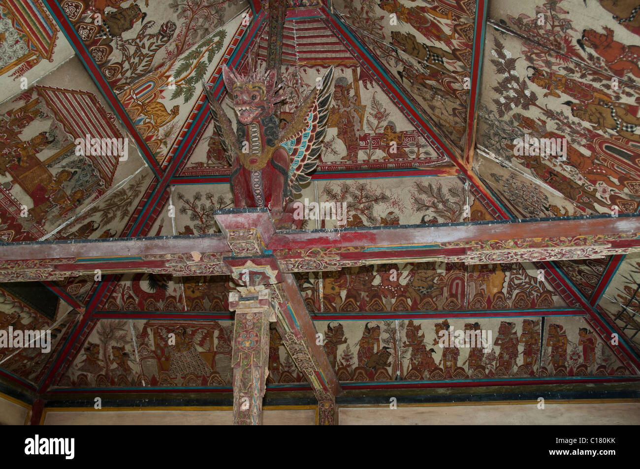 Paintings decorating the interior of the pavilions of the Hall of ...