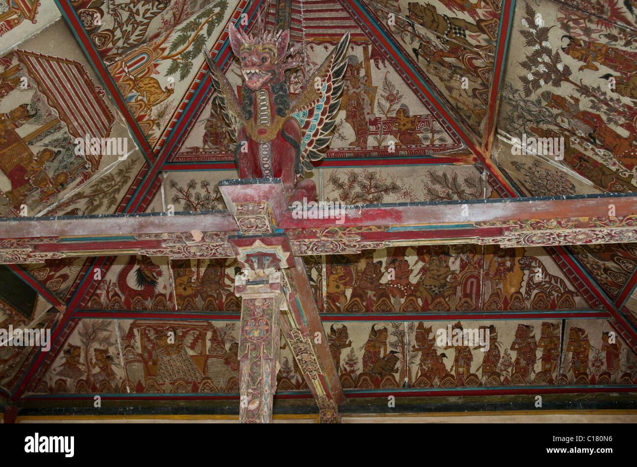 Paintings decorating the interior of the pavilions of the Hall of ...
