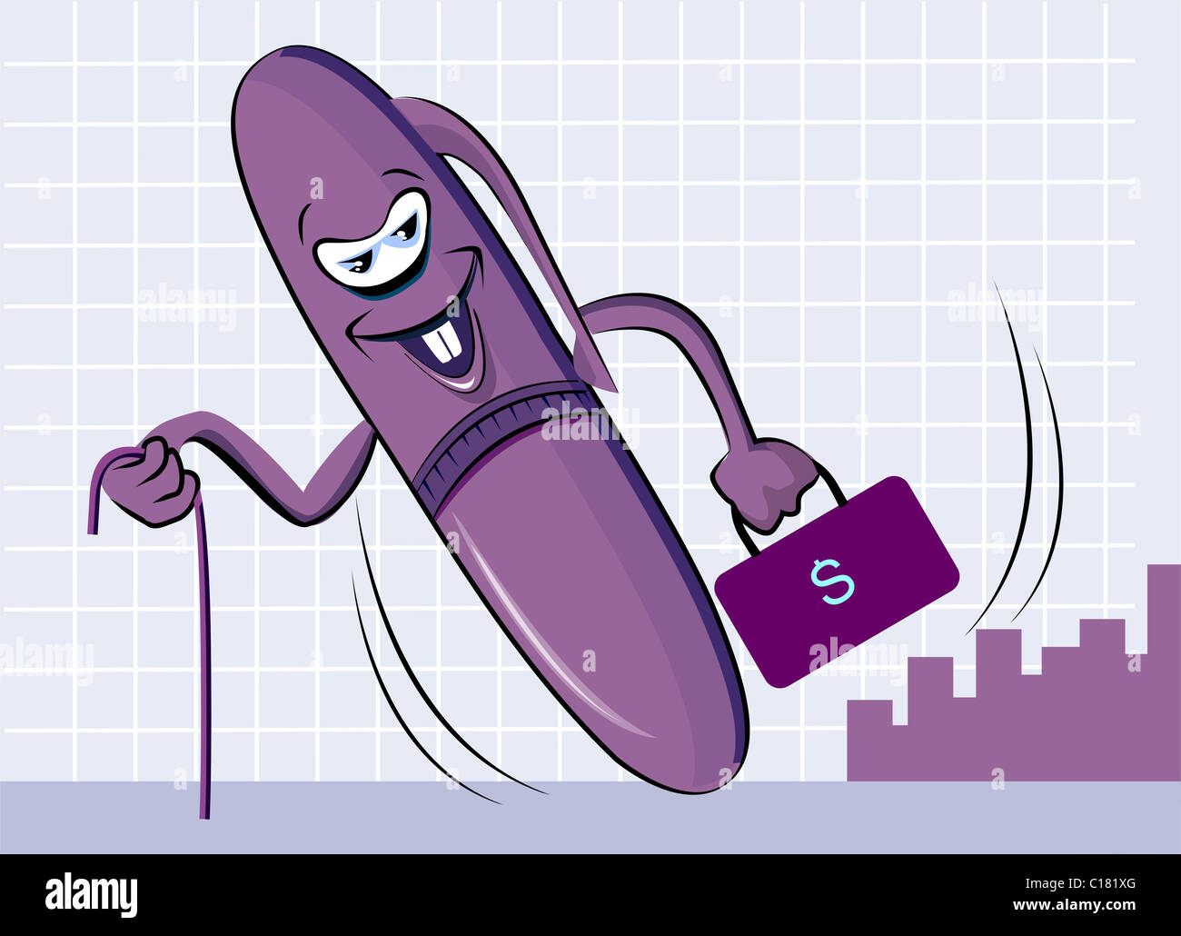 Cartoon pen hi-res stock photography and images - Alamy