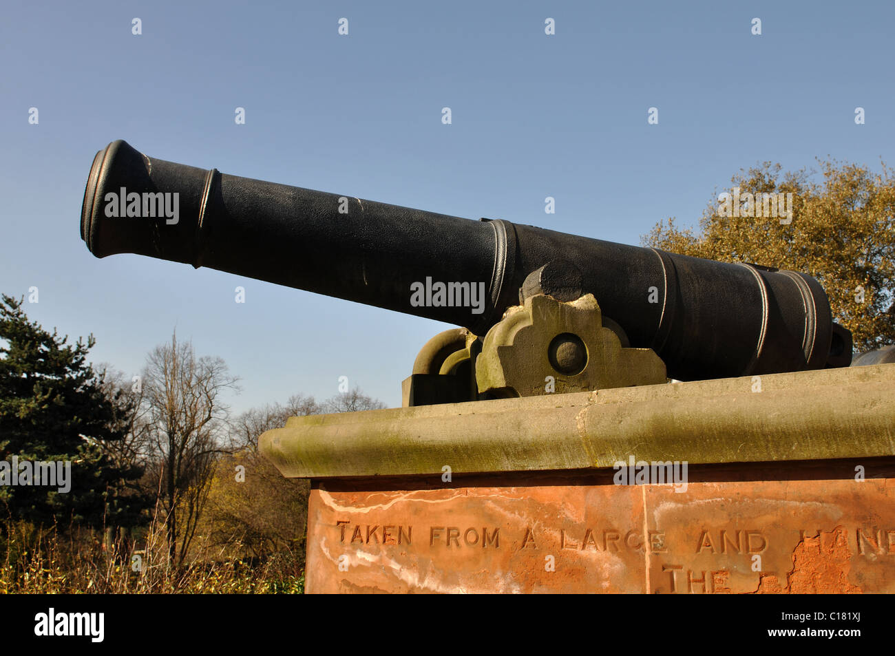 Sebastopol cannon in Arboretum Park, Nottingham, England, UK Stock ...