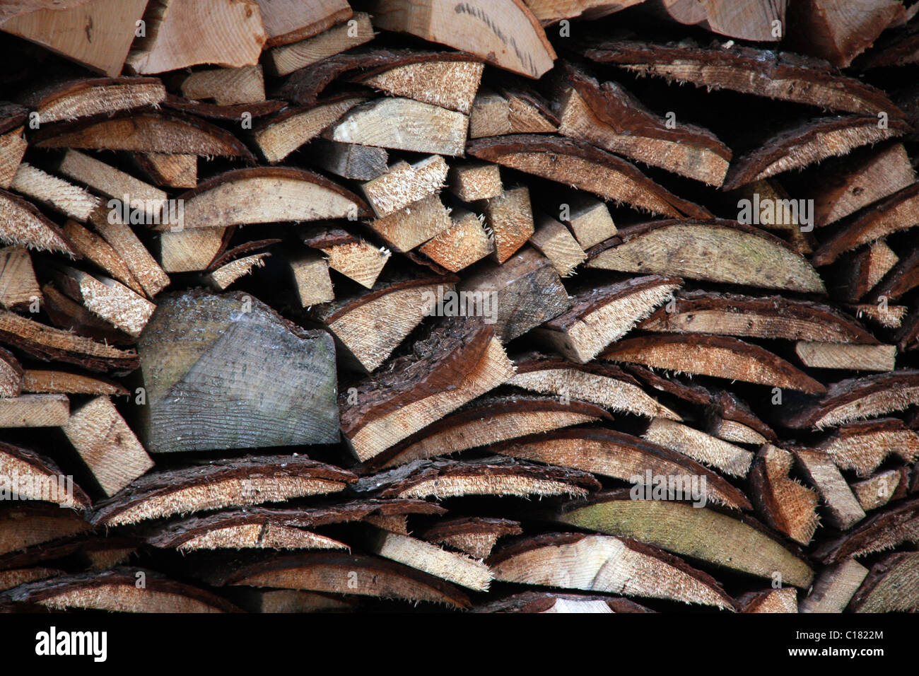 stacked fire wood Stock Photo - Alamy