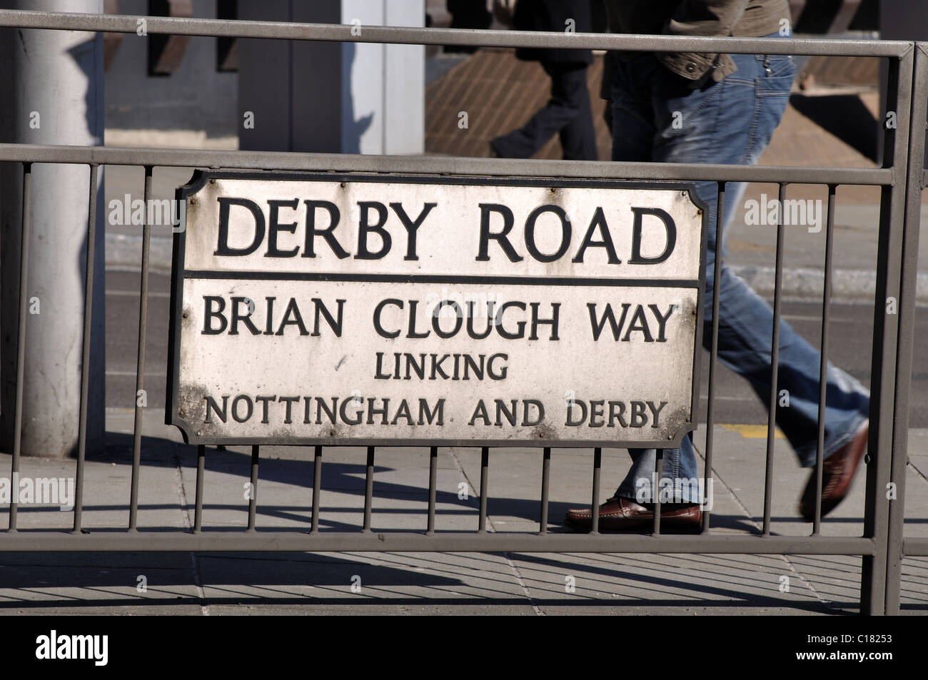 Brian clough way sign hi-res stock photography and images - Alamy