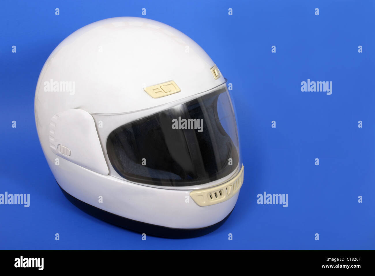 White motorcycle helmet hi-res stock photography and images - Alamy