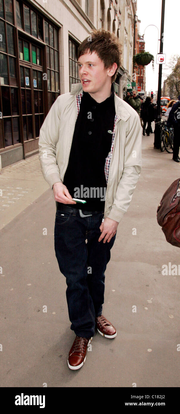 Jack O'Connell, Skins cast leaving BBC Radio One Studios after ...