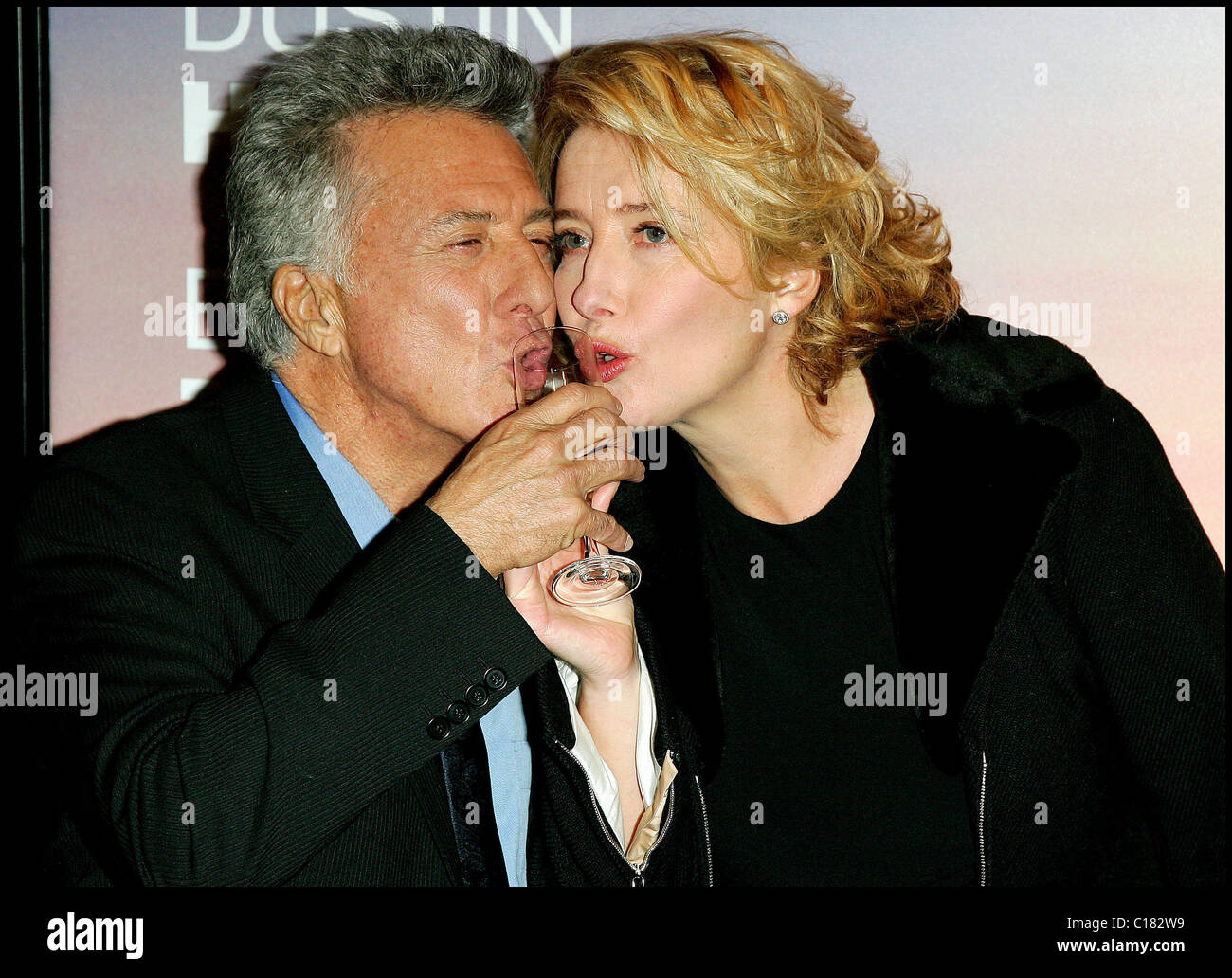 Dustin Hoffman and Emma Thompson, Premiere of 'Last Chance Harvey' held ...