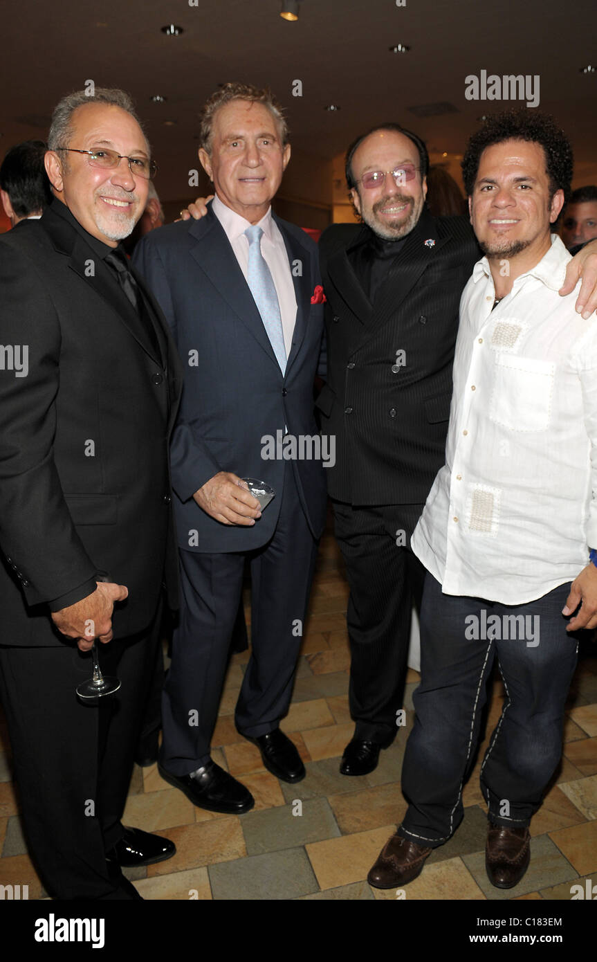 Emilio Estefan, Donie Sulfer, Bernie Yuman and Romero Britto ...