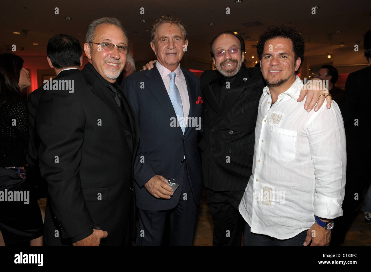 Emilio Estefan, Donie Sulfer, Bernie Yuman and Romero Britto ...