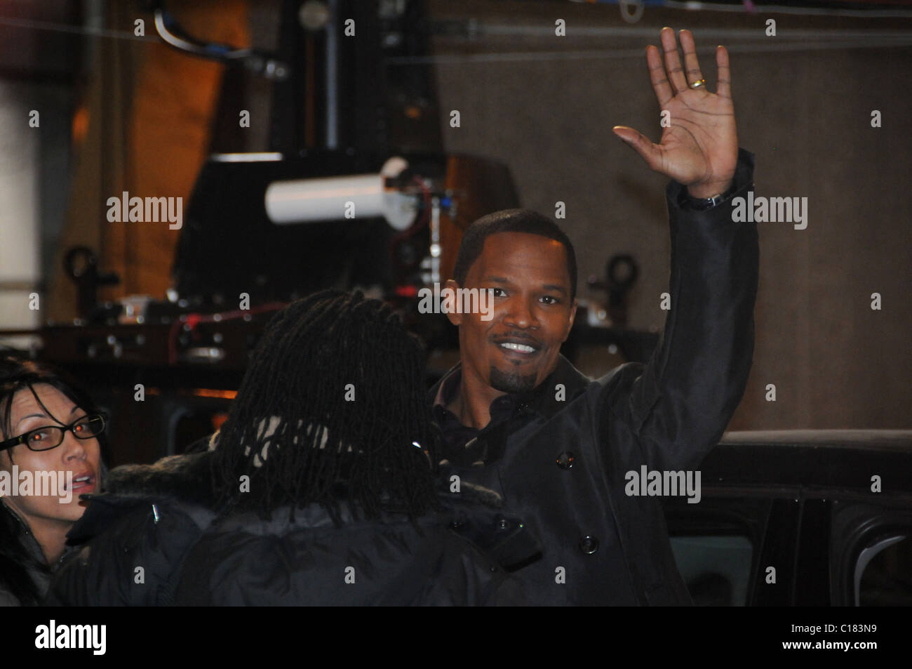 Jamie Foxx Filming of a car chase down Market Street in the middle of ...