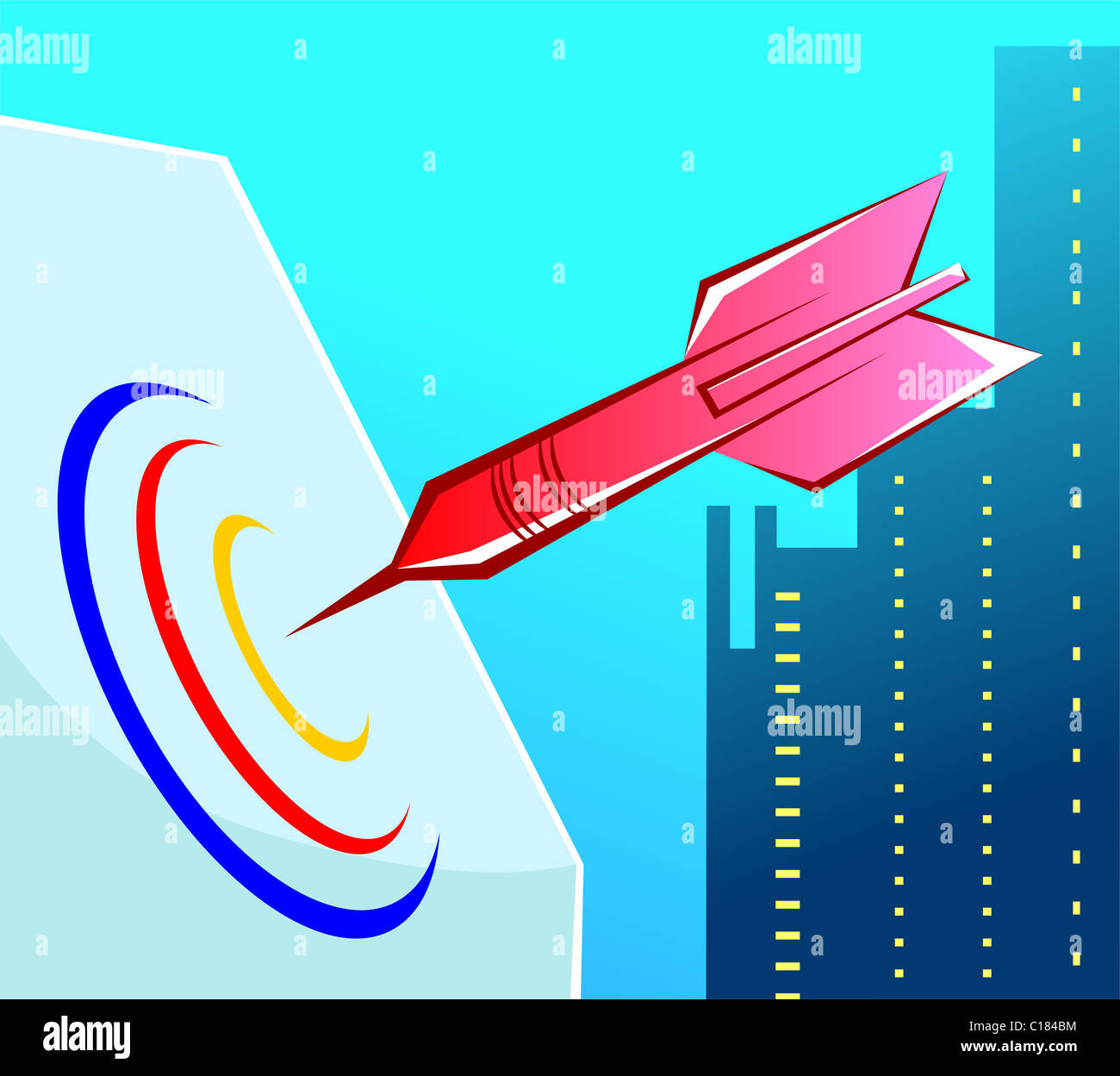 projectile with arrow Stock Photo - Alamy