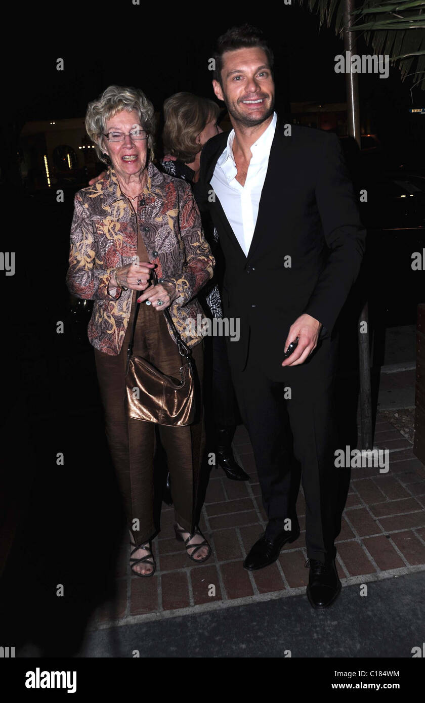 Ryan Seacrest outside Madeo's Restaurant Los Angeles, California - 07. ...