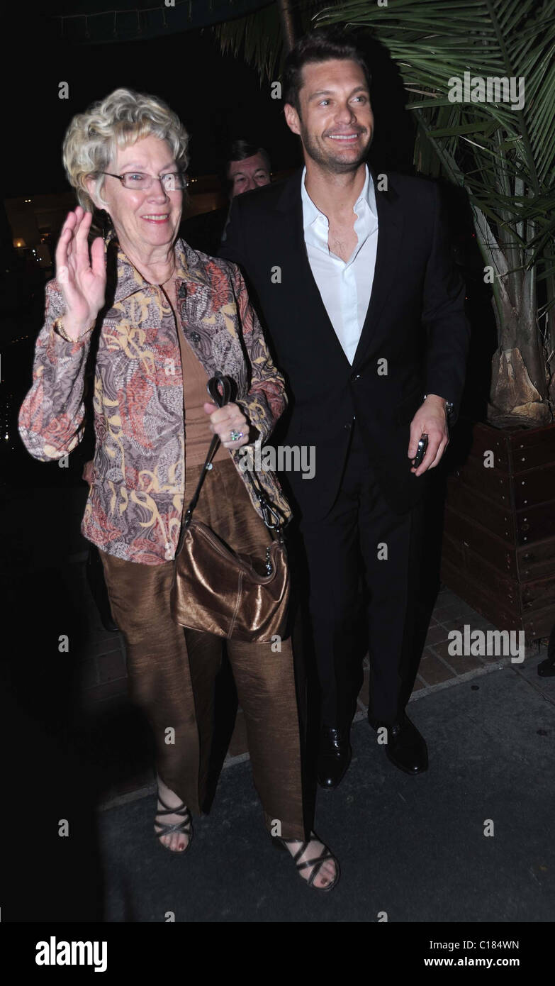 Ryan Seacrest outside Madeo's Restaurant Los Angeles, California - 07. ...