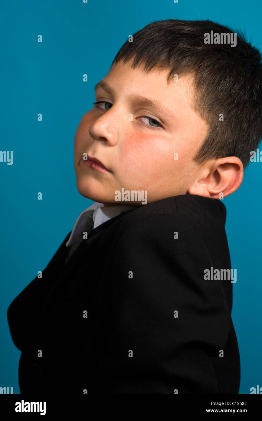 Portrait of a 7 year old boy Stock Photo - Alamy