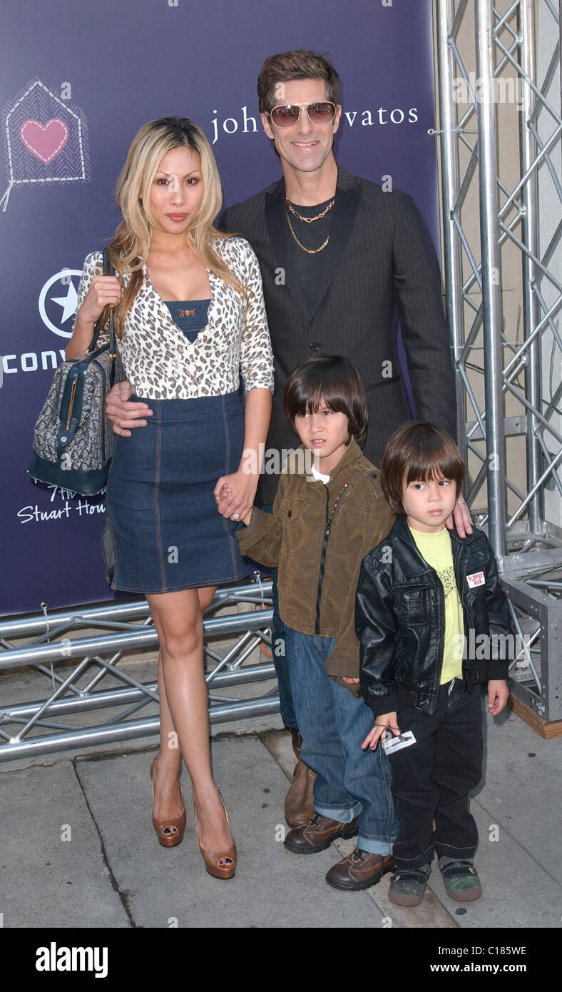 Perry Ferrell, wife Etty Ferrell and sons 7th Annual Stuart House ...