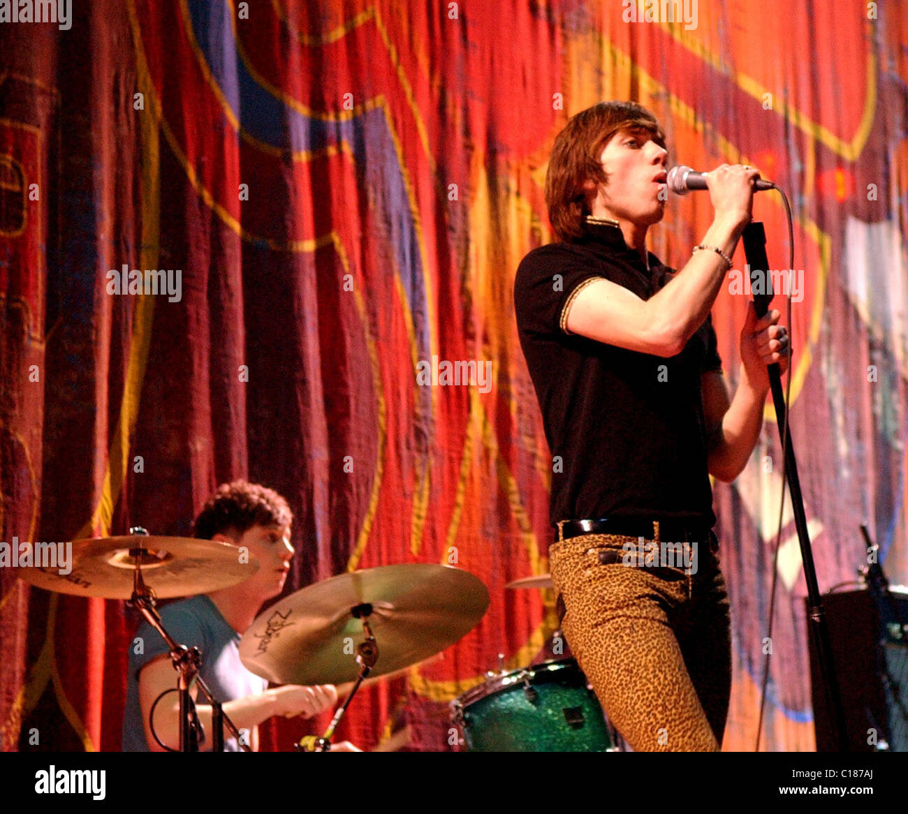 Ray Gun performing live on stage supporting Pink on her Funhouse Tour ...