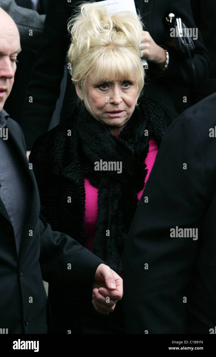 Barbara Windsor The Funeral of Wendy Richard held at St Mary's Church ...
