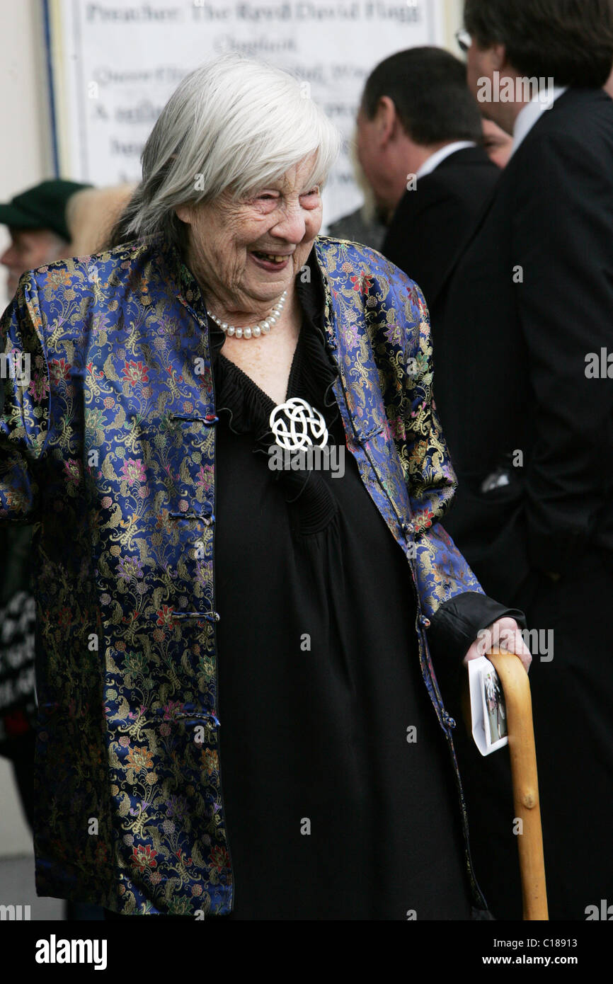Anna Wing The Funeral of Wendy Richard held at St Mary's Church ...