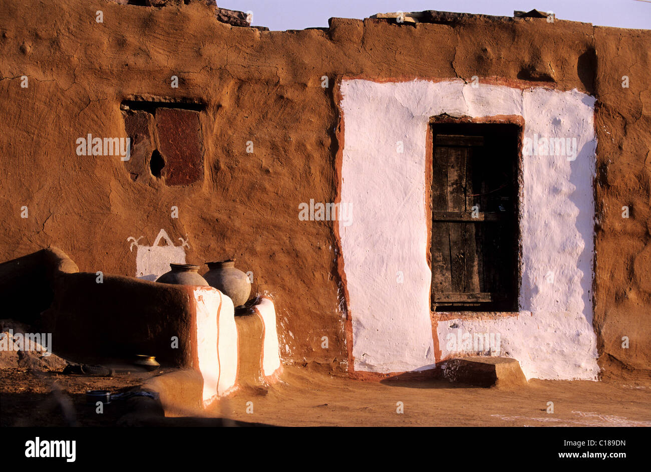 Typical rajasthan village house hi-res stock photography and images - Alamy