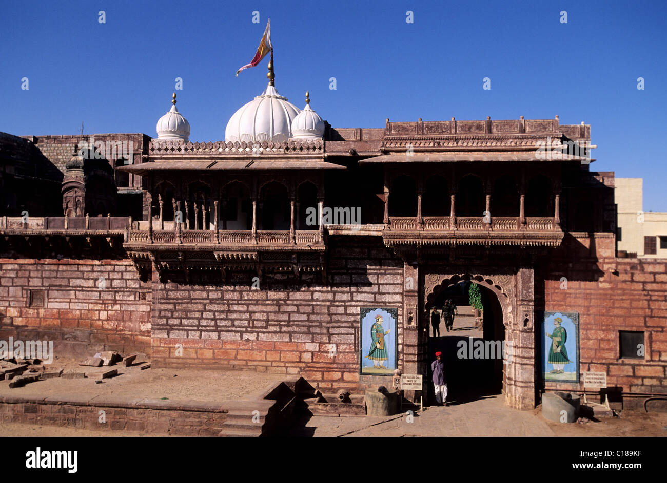 India, Rajasthan State, Pokaran fort, on the edge of the Thar desert ...