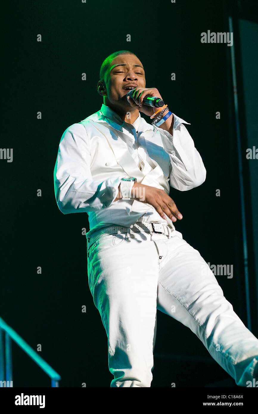Jonathan 'JB' Gill of JLS, X Factor Live Tour at Wembley Arena London ...