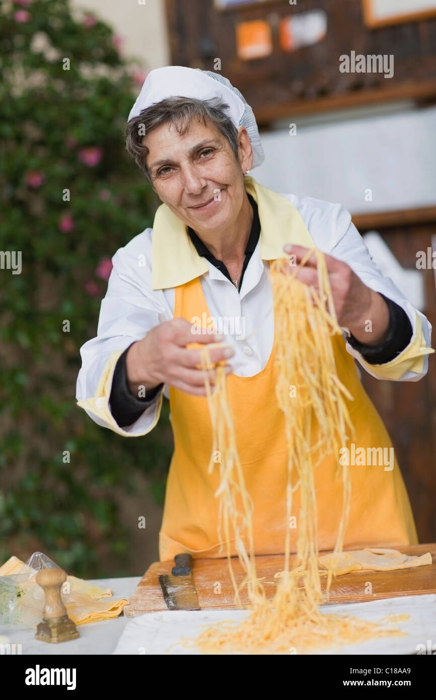 Producing pasta hi-res stock photography and images - Alamy