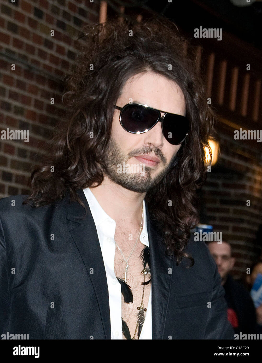 Russell Brand Outside the David Letterman Show New York City, USA - 10. ...