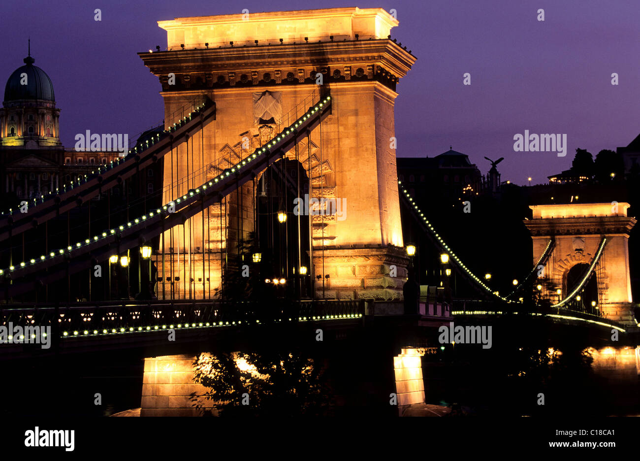 Szechenyi lanchidi bridge hi-res stock photography and images - Alamy