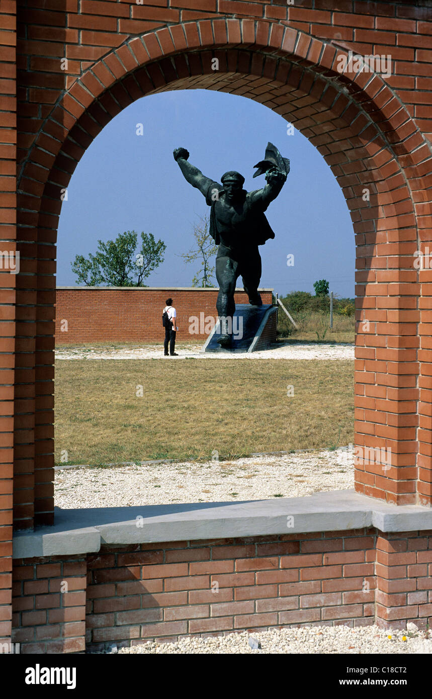 Hungary, Budapest, communist period statue in Szobor Park also called ...