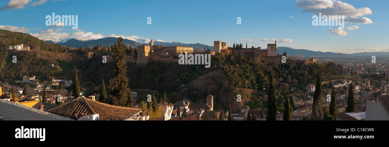Panoramic sight alhambra palace hi-res stock photography and images - Alamy