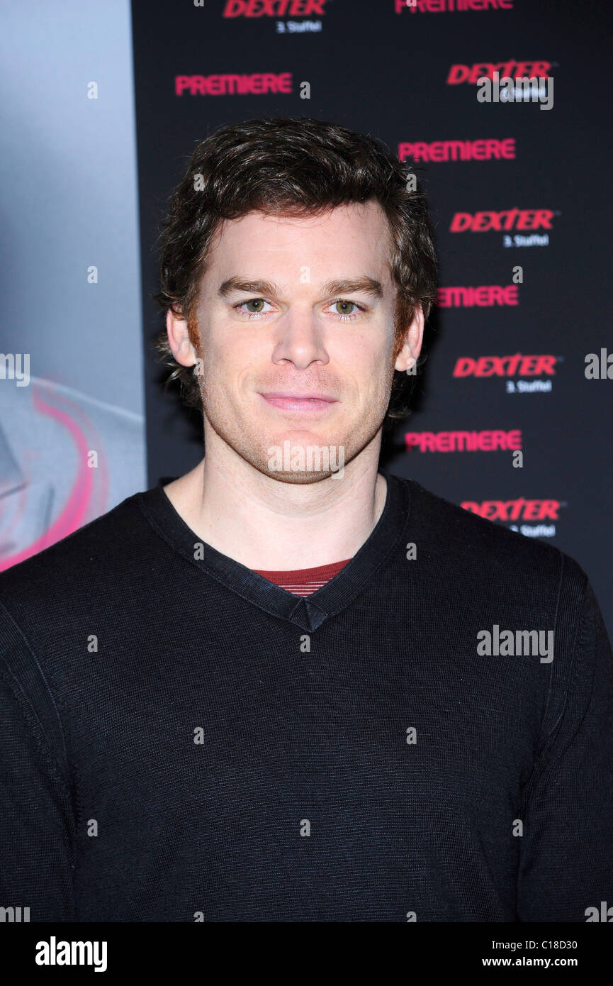 Michael C. Hall promoting his TV show "Dexter" at a photocall at ...