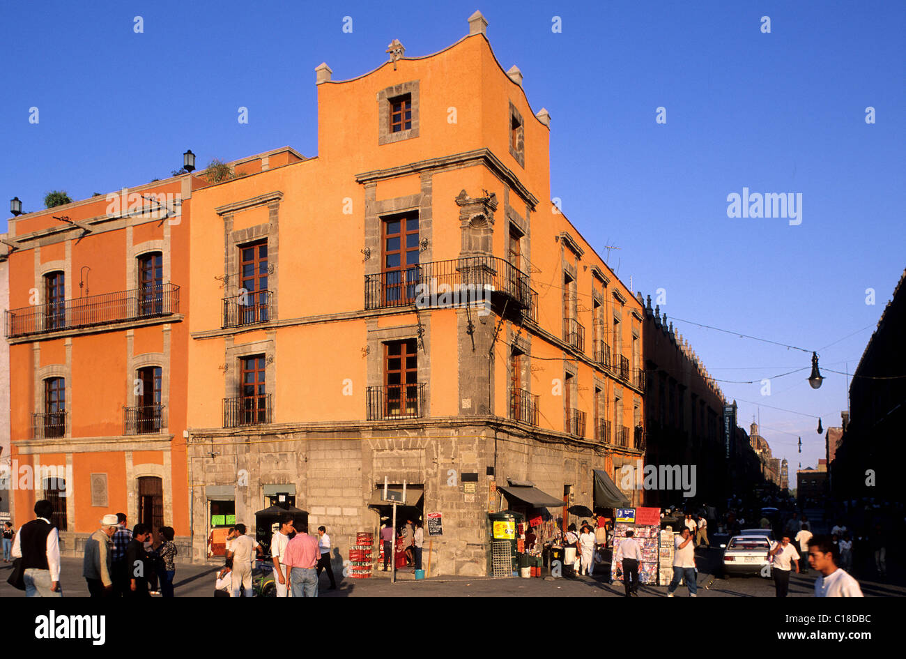 Mexico, Federal District, Mexico City, Moneda street, colonial ...