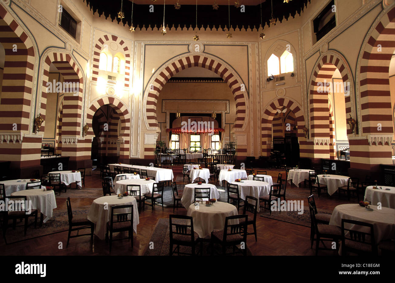 Egypt, Assouan, hotel Old Cataract restaurant Stock Photo - Alamy