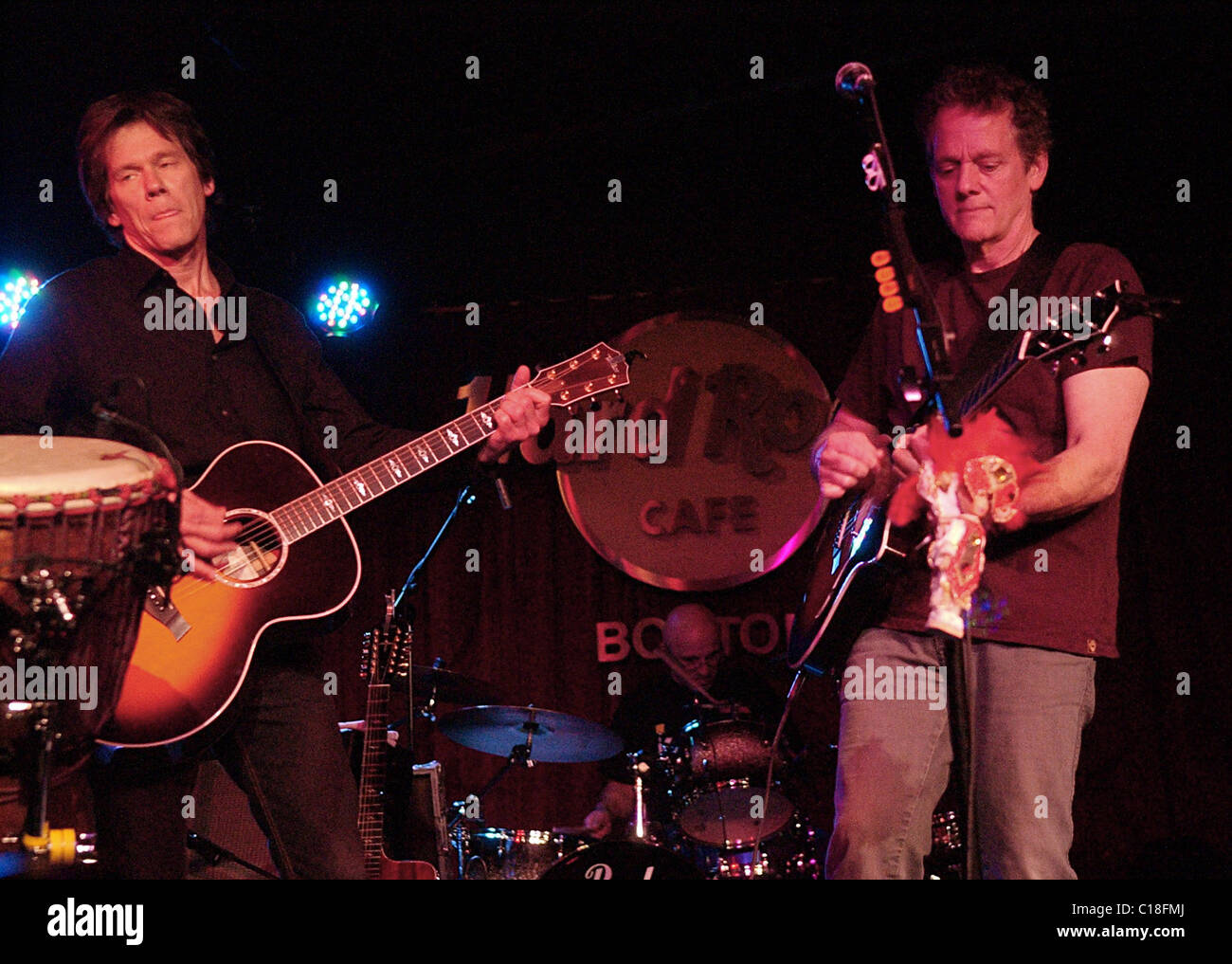 The Bacon Brothers performing at the Hard Rock Cafe with Kevin Bacon ...
