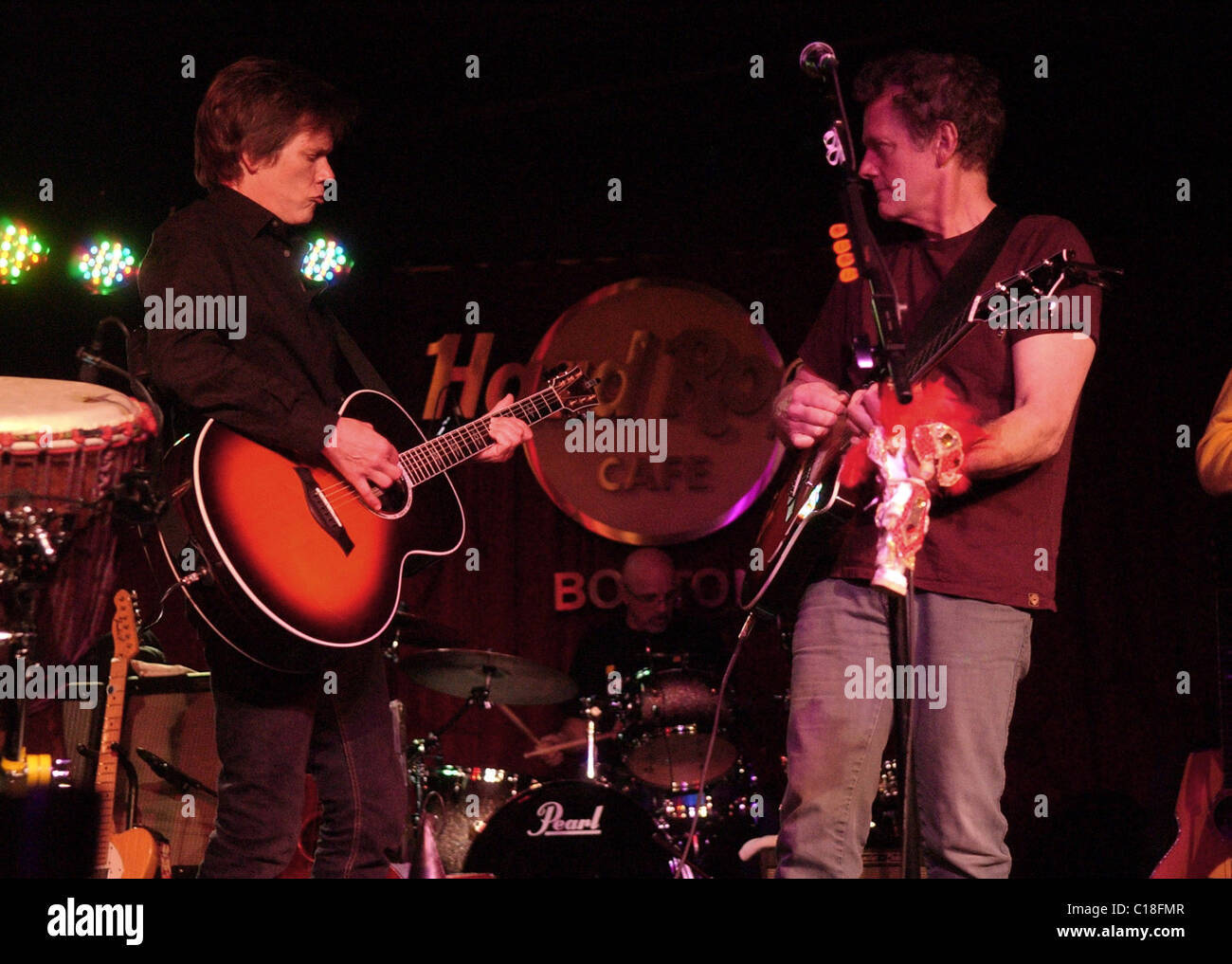 The Bacon Brothers performing at the Hard Rock Cafe with Kevin Bacon ...