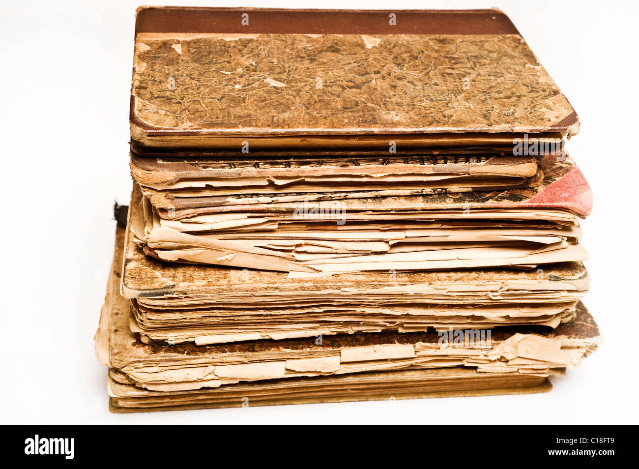 stack of very old books Stock Photo - Alamy
