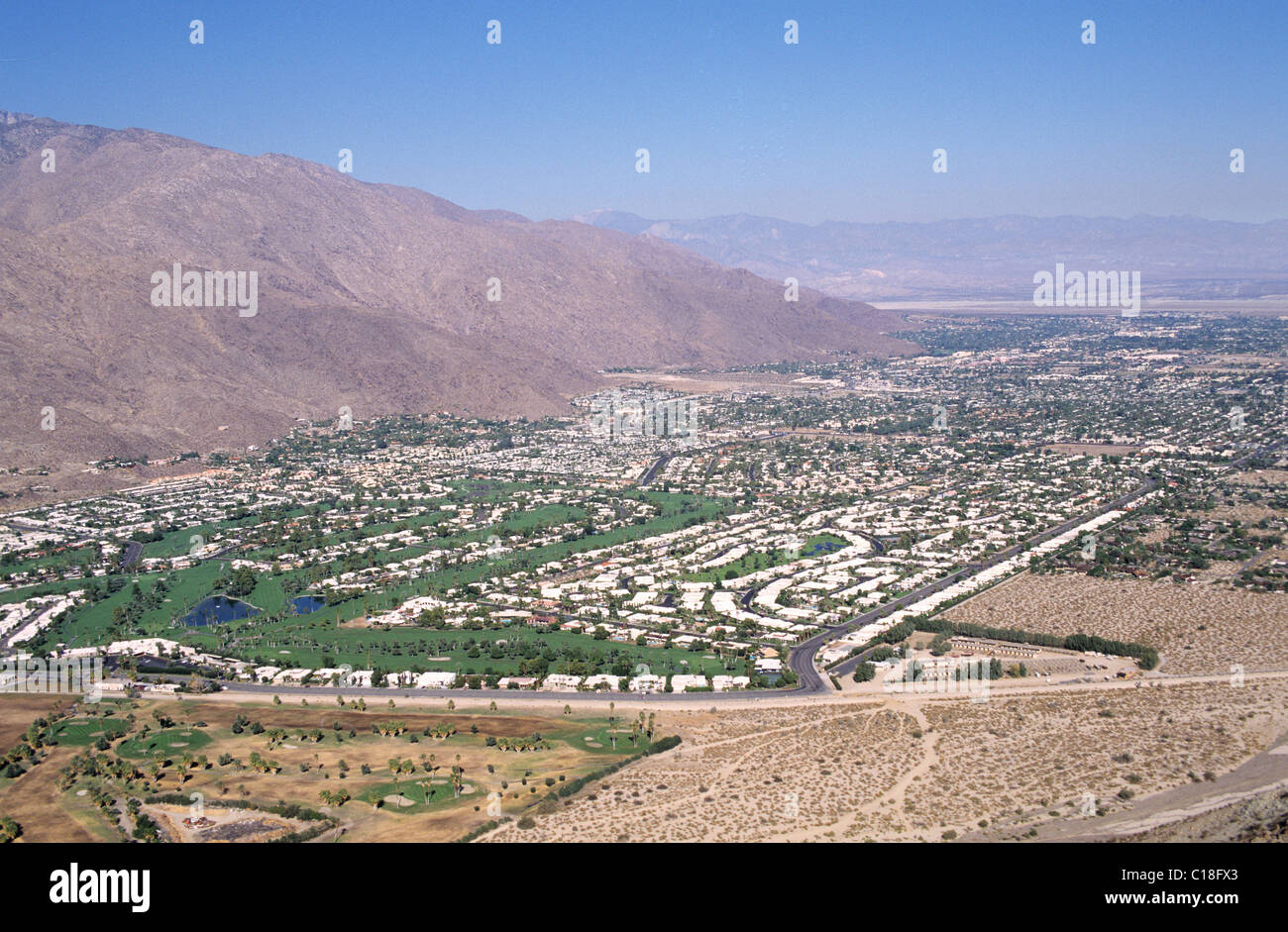 Aerial view palm springs hi-res stock photography and images - Alamy