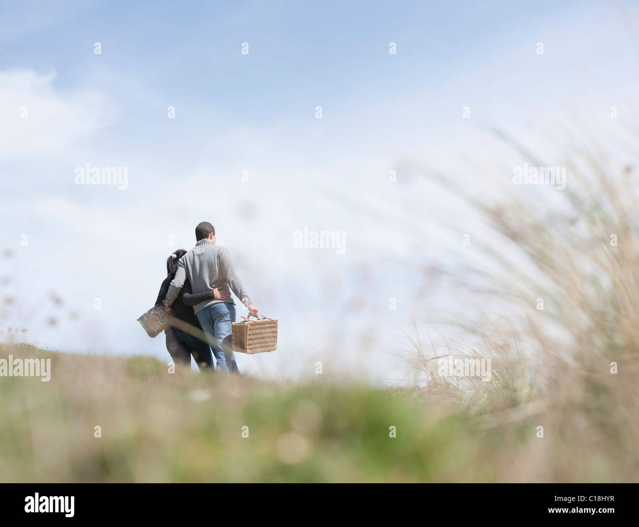 Couple taking a stroll Stock Photo - Alamy