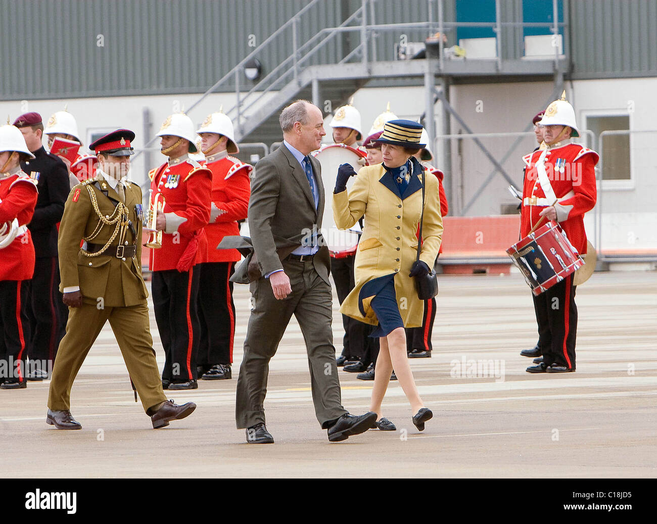 HRH The Princess Royal, Princess Anne Arrives at Gibraltar airport on ...