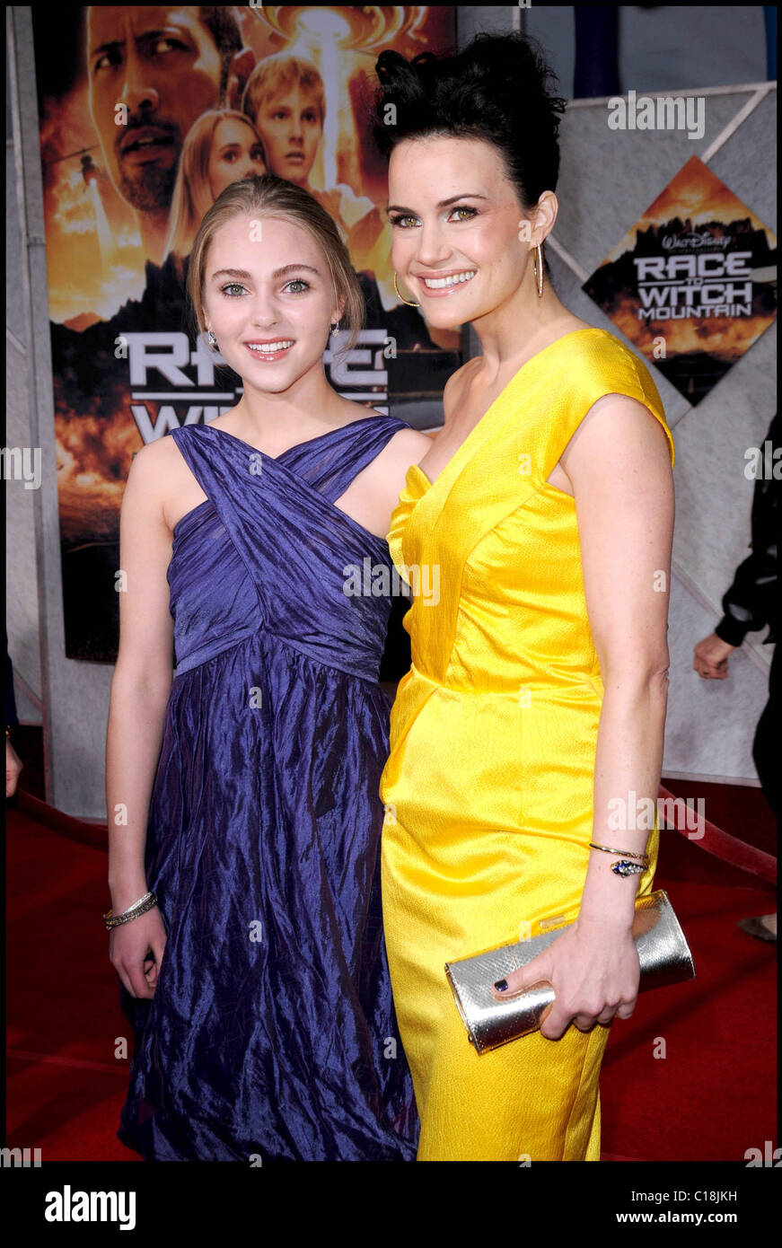 Carla Gugino and Annasophia Robb Premiere of 'Race to Witch Mountain ...