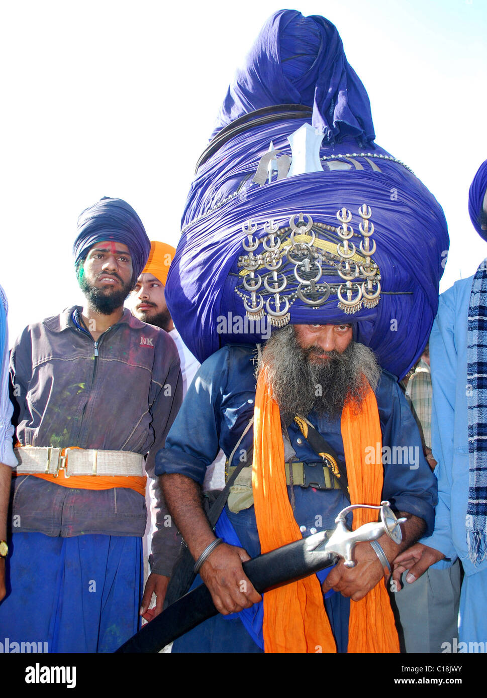 Sikhs gather in Anandpur Sahib, India, during the celebration of Hola ...