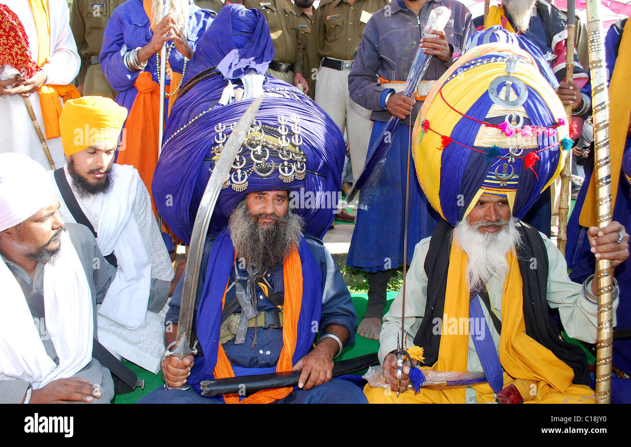 Sikhs gather in Anandpur Sahib, India, during the celebration of Hola ...