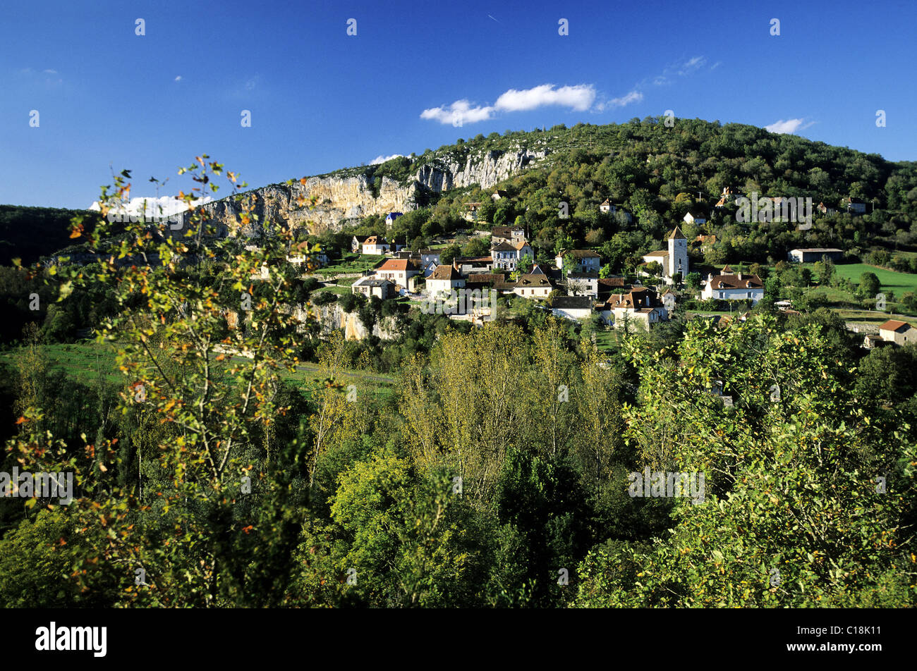 France, Lot, village of Sauliac sur Cele (Quercy region Stock Photo - Alamy