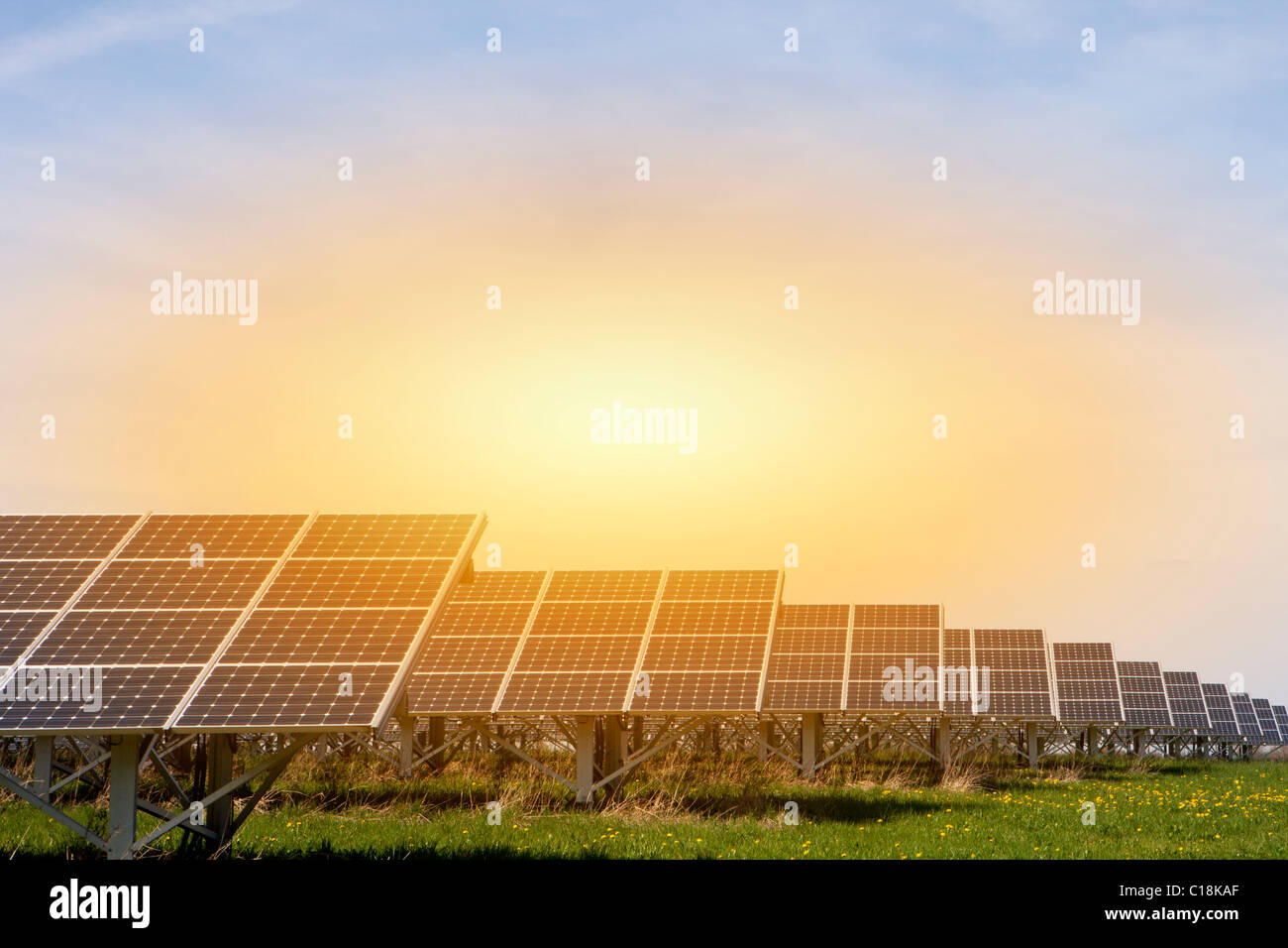 Large solar energy plant Stock Photo - Alamy