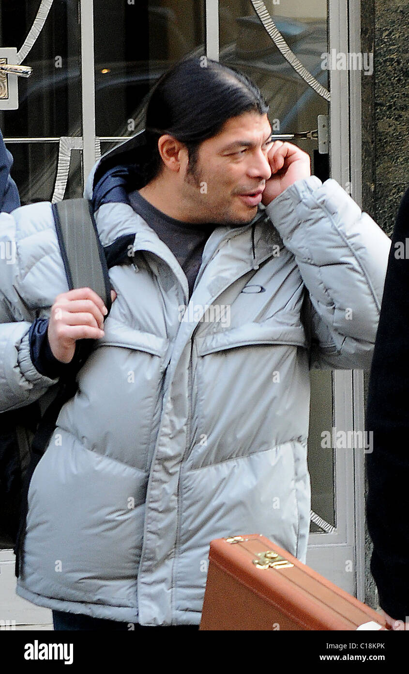 Robert Trujillo of Metallica leaving Claridge's Hotel London, England ...
